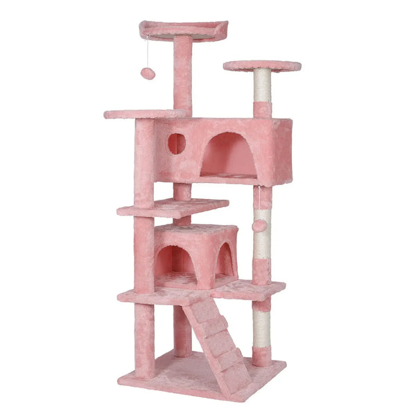 55'' Kitty Cat Tree Pink - PetsForHomes Shop Australia – PFH Shop